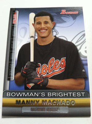 Manny Machado Bowman Topps Rookie Card Baltimore Orioles padres | eBay
