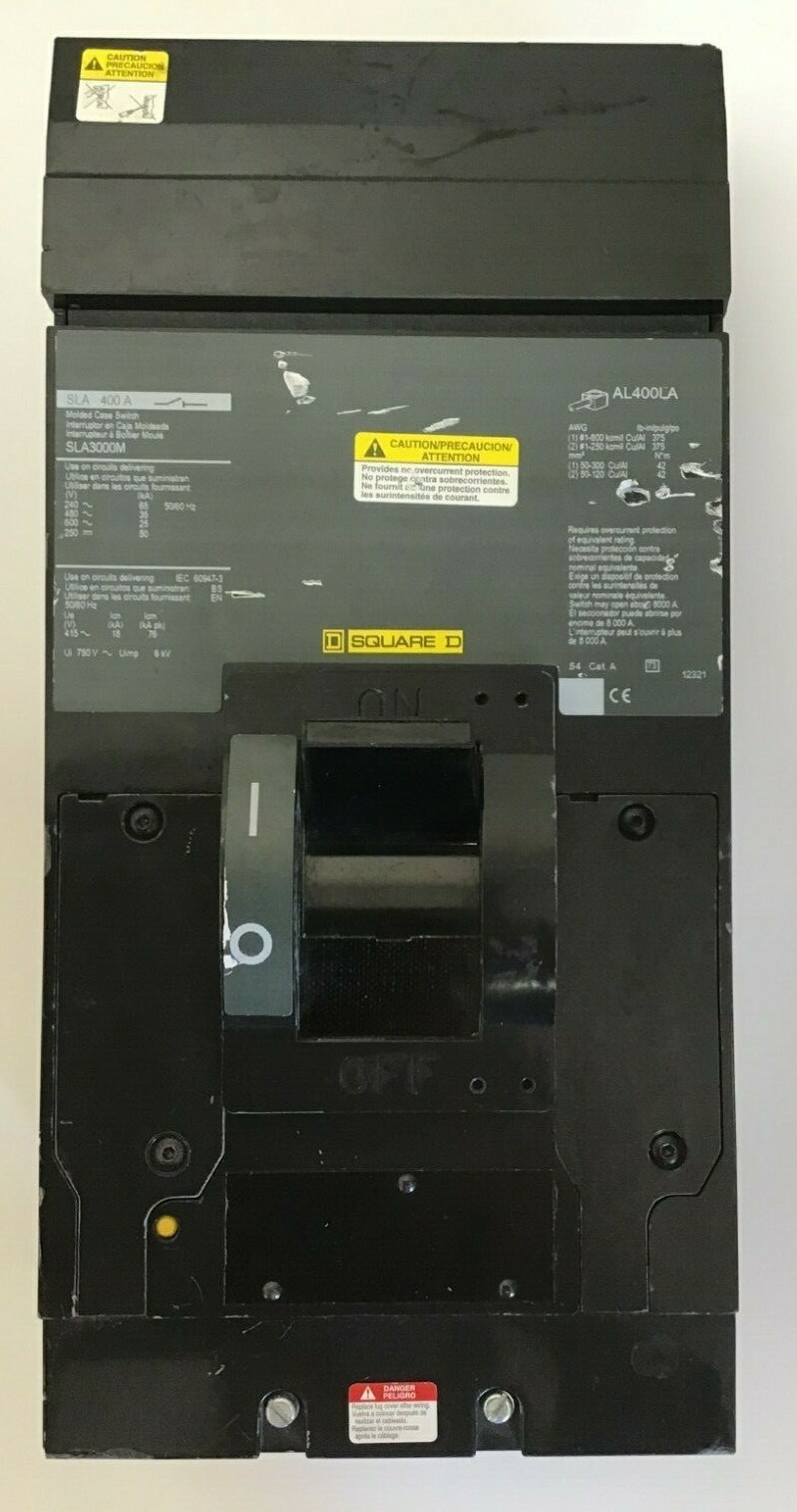 SLA3000M SCHNEIDER 400a MCCB SQ-D I-LINE MAIN INCOMER 3 POLE 3 PHASE ...