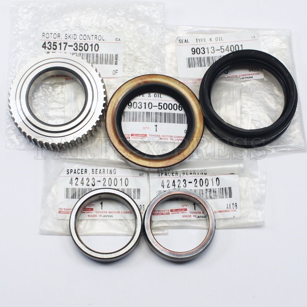 NEW GENUINE OEM TOYOTA REAR AXLE ABS RING GEAR RETAINERS SEALS SET ...