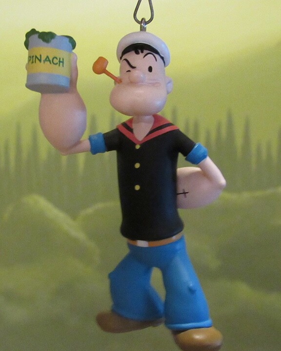 Vintage Hallmark Keepsake Christmas Ornament Popeye The Sailor Man 1994 ...