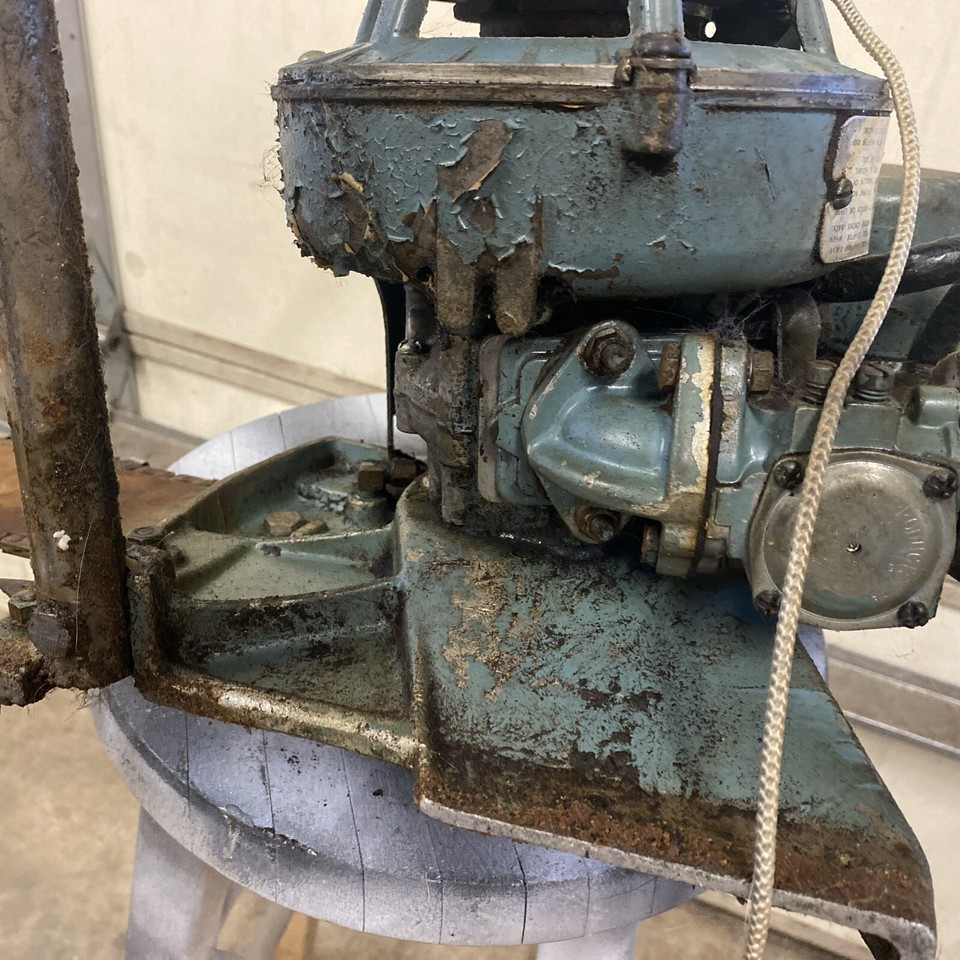 Vintage Mono Line? chainsaw. 1950's Power products Logging old man cave ...