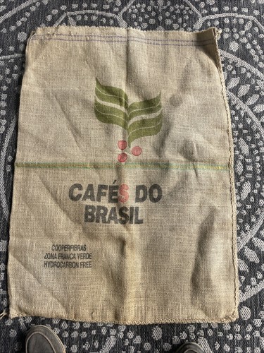 Cafe's Do Brasil Cooxupe Coffee Bean Bag Burlap Sack | eBay