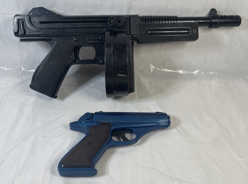 Rare Mattel Thunder Burp Toy Submachine Gun 1950s w Rayline Zebra II ...