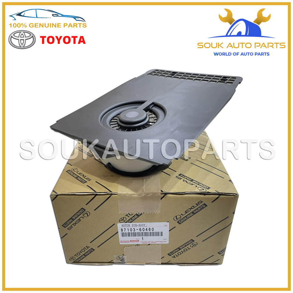 87103-60460 Genuine Toyota MOTOR SUB-ASSY, BLOWER W/FAN(FOR COOL BOX ...