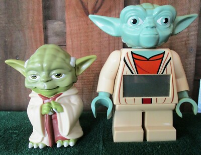 STAR WARS YODA FLASHLIGHT & LEGO FIGURE ALARM CLOCK | eBay