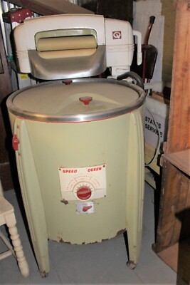 1940's Antique Speed Queen Ringer Washer, Rare Mint Green! | eBay