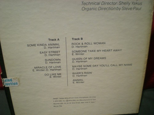 The Edgar Winter Group - Shock Treatment Reel To Reel Tape Tested ...