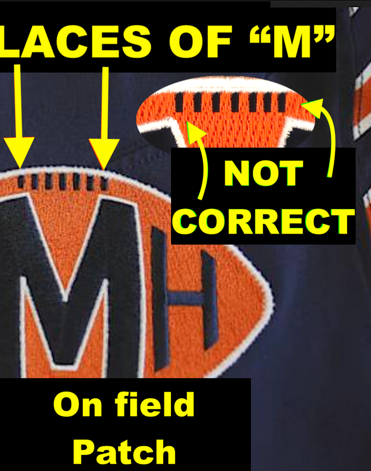 Chicago Bears VMH Patch GHS SAYERS PAYTON BUTKUS McMichael Washington ...