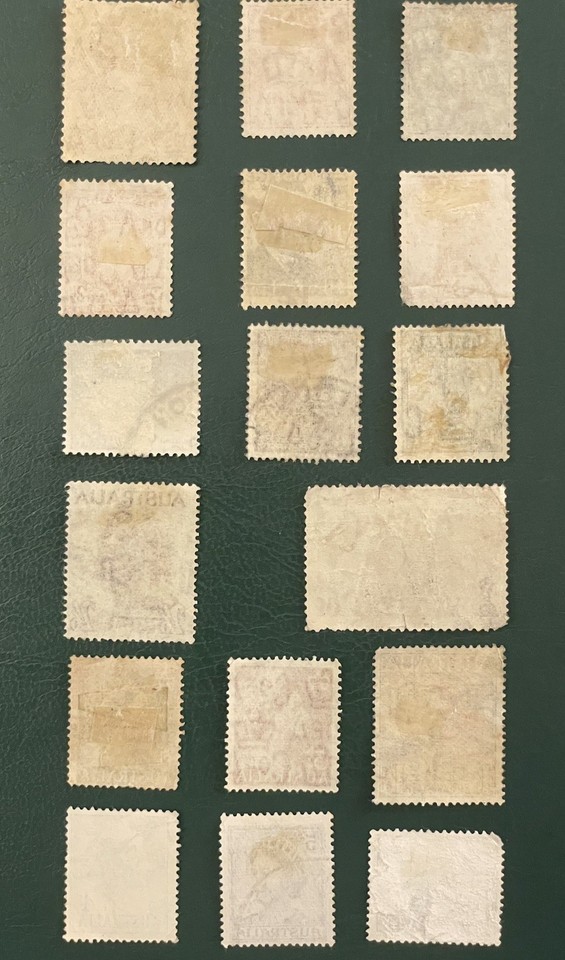 Australia Stamps 1930-56 x17 KGVI/QEII Mostly Good Hinged Condition Pre ...