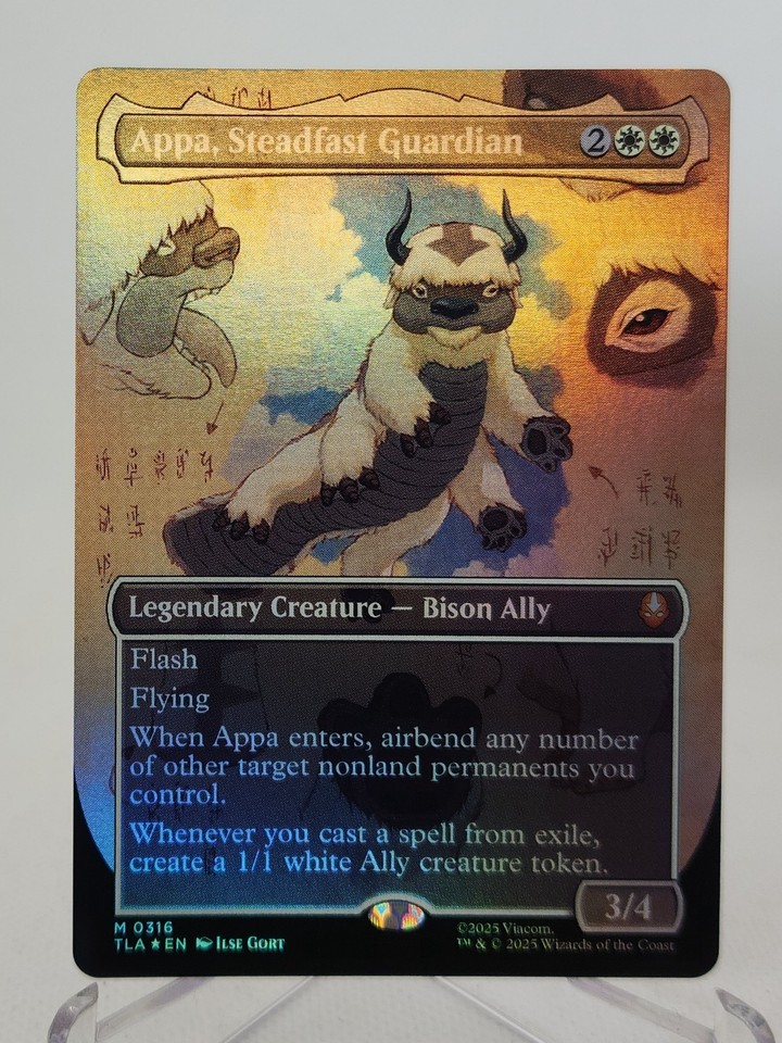 Appa, Steadfast Guardian - Foil - Borderless - TLA - 316 - MTG | eBay ...