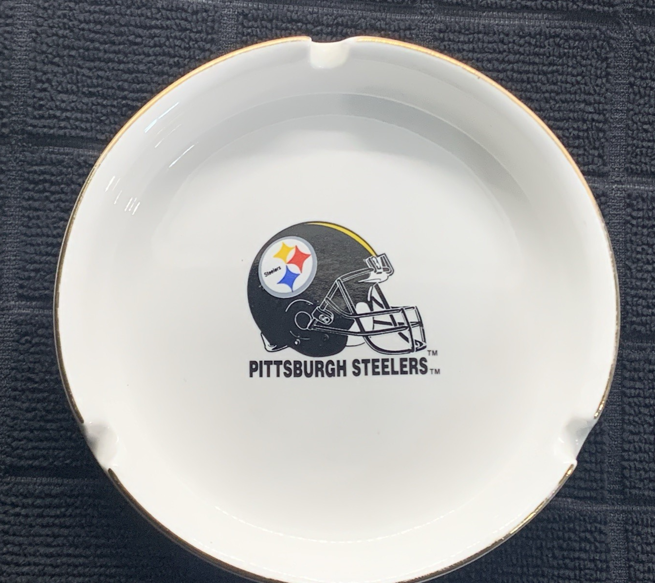Pittsburgh Steelers ~Helmet Logo ~Ceramic Ashtray /Trinket Tray | eBay