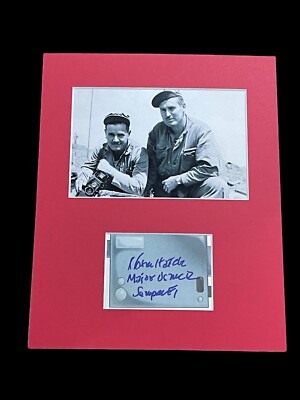 Norman Hatch USMC Marines at Tarawa Iwo Jima Rare Signed Autograph ...