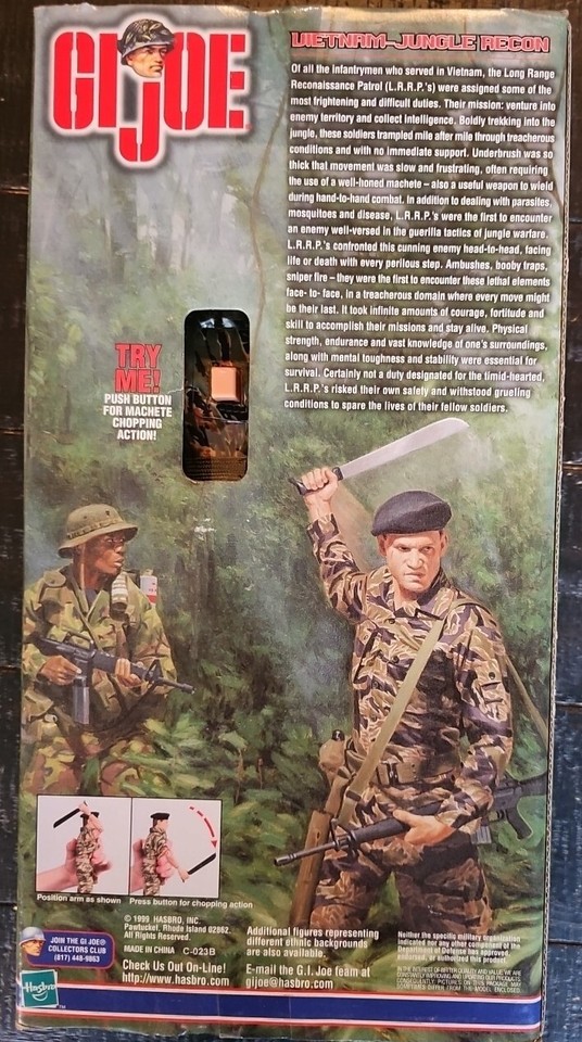 GI Joe Vietnam Jungle Recon w/Machete Chopping Action, NIB (F79) | eBay