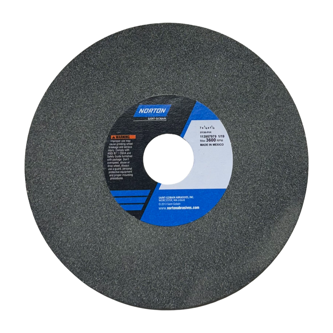 Norton 7" x 1/4" x 1-1/4" Toolroom Grinding Wheel 37C60-PVK | eBay