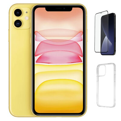 Apple iPhone 11 Fully Unlocked 256GB Yellow with ClearCase Bundle (Very ...