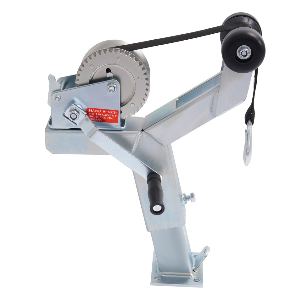 Adjustable Winch Post Winch Stand W/ Roller 1400lbs Winch For Boat ...