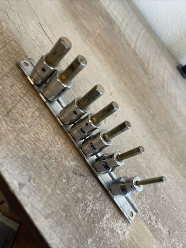 Very Nice Snap-on 7pc. 3/8" Drive Metric Hex Bit Set 10mm-4mm 207EFAMY ...