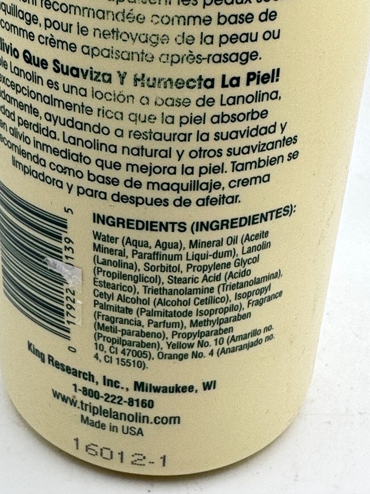 Triple Lanolin Original Formula Hand & Body Lotion - 20 oz | eBay