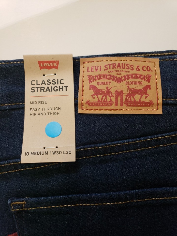 Levi's Classic Straight 10 Medium W30 L30 Women Jeans | eBay