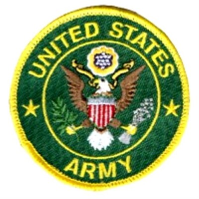 US ARMY EMBROIDERED ROUND PATCH USA UNITED STATES MILITARY PATCHES | eBay