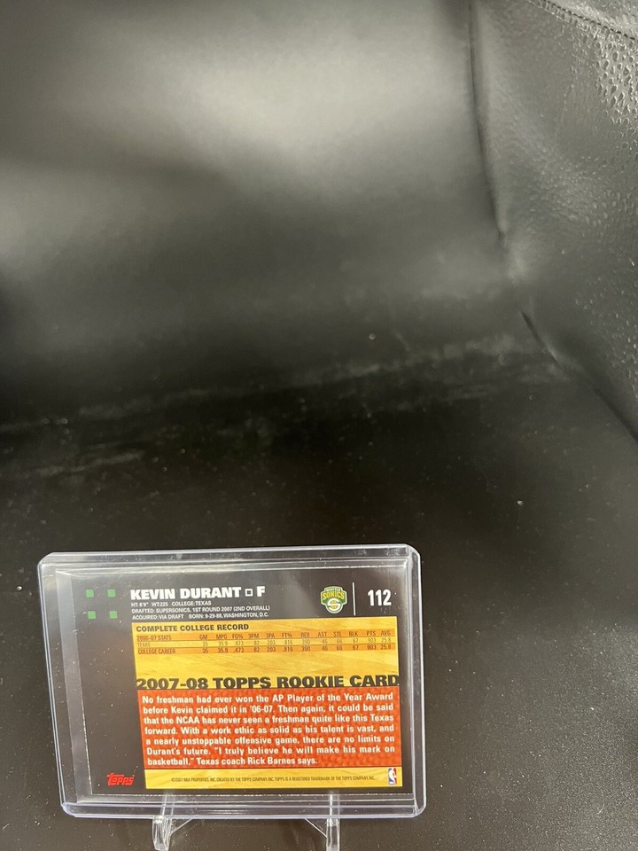 2007-08 Topps KEVIN DURANT Rookie Card 50th Anniversary Sonics | eBay