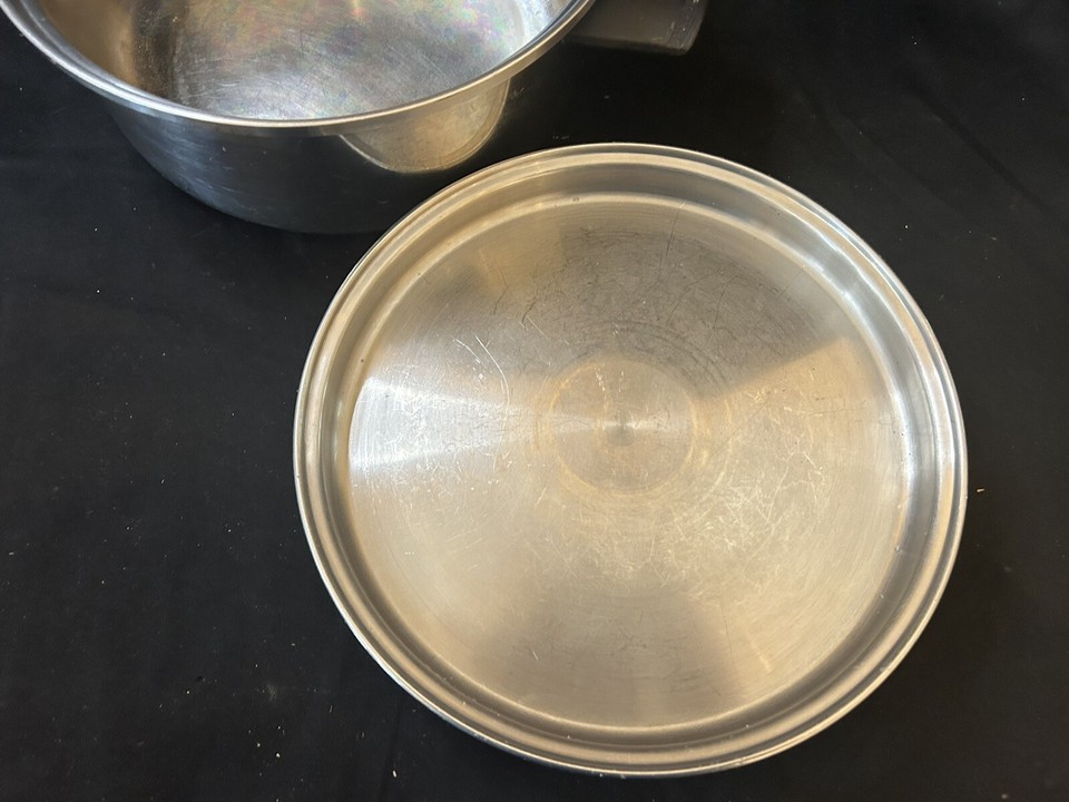 Vintage Prudential Ware Ekco 6 QT Stock Pot & Lid Tri Clad 304 ...