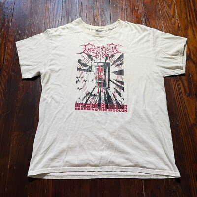 The Ember The Ash Shirt Mens Large White Metal Band Tee Merch Hardcore ...