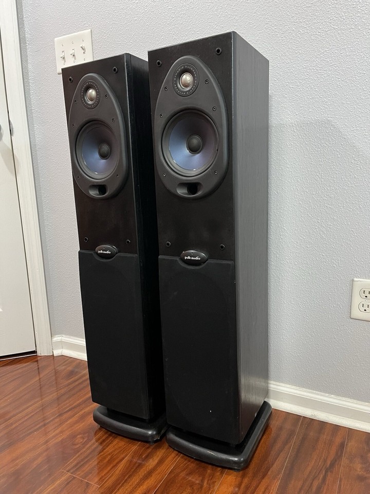 Polk Audio RT600i Floorstanding Tower Speakers Home Theater 150W 8-Ohms ...