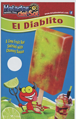 Helados del Sol El Diablito ice cream bar, fruit Ice Cream Truck ...