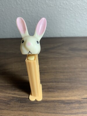 Vintage Pez Dispenser Easter Bunny Rabbit 1983 Pink White Loose | eBay