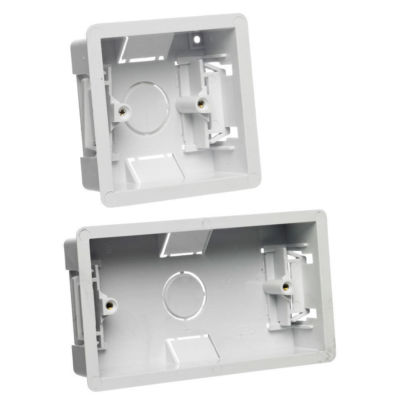 SINGLE - DOUBLE DRY LINING BOX FLUSH WALL BACK BOX ELECTRIC SOCKET ...