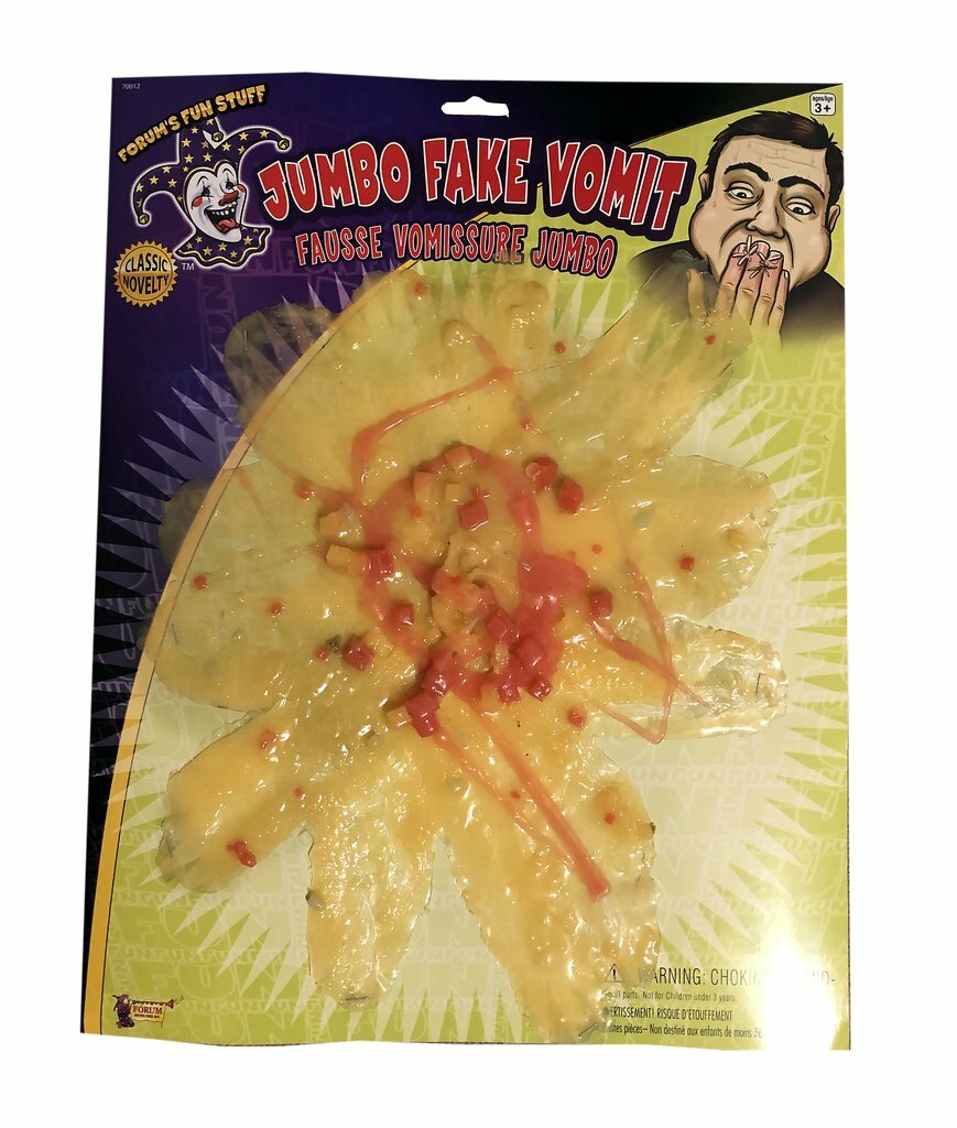 Jumbo Fake Vomit Spew Realistic Sick Joke Prank Funny Gross Novelty ...