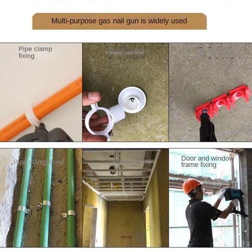 7.2V Li Battery Gas Nail Gun Steel Air Stapler Pneumatic Tool For Frame ...