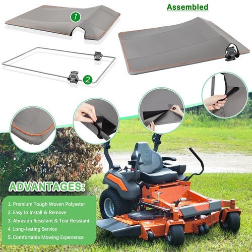 Riding Lawn Mower Sun Shade Canopy for Husqvarna Zero Turn with ROPS ...