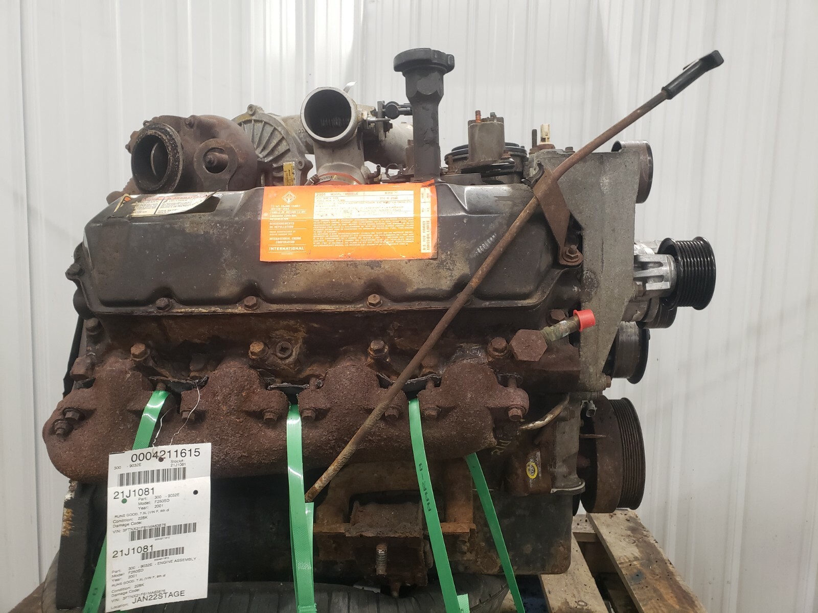 2001 FORD F250 7.3 DIESEL ENGINE MOTOR 228,485 MILES NO CORE CHARGE | eBay