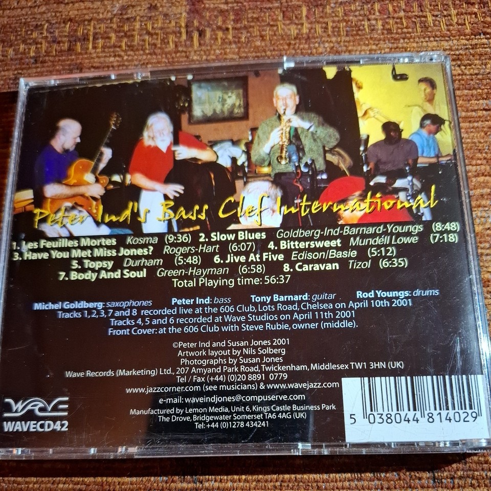 Peter Ind's Bass Clef International - Live at the 606 Club (CD 2001 ...