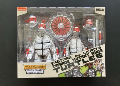 NECA TMNT Teenage Mutant Ninja Turtles 2 Pack Eastman Laird's First ...