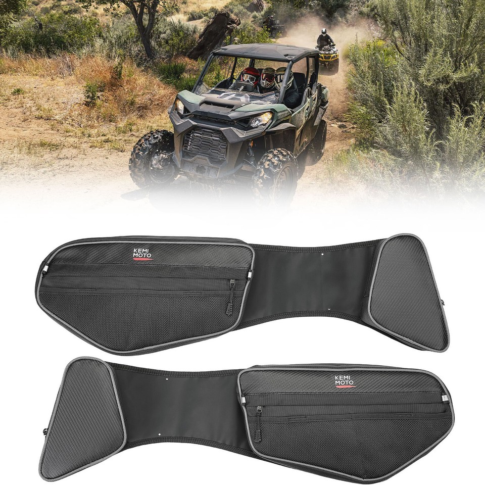 UTV Door Storage Bags W/ Knee Pads For Can-Am Commander/ Commander Max ...