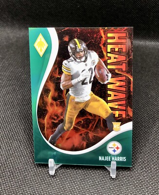 2021 Phoenix Najee Harris /25 “HEAT WAVE” GREEN PRIZM SSP Rookie Card ...