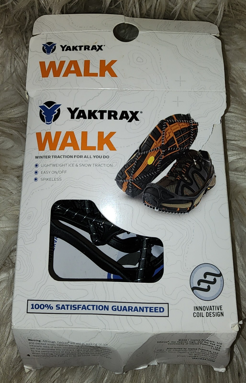 NEW YakTrax Walk Traction Coils Large 1 Pair open box new | eBay