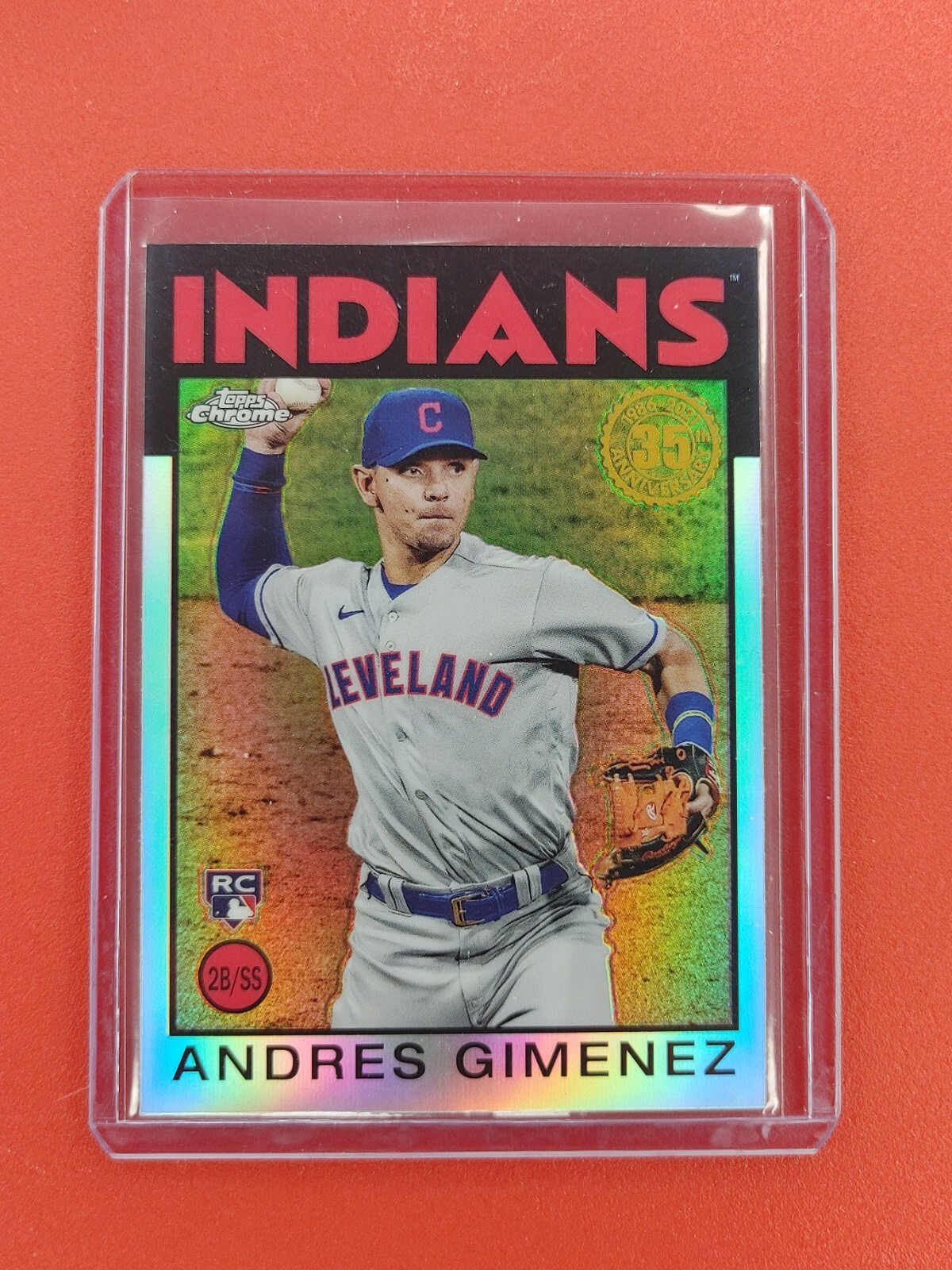 2021 Topps Chrome - 1986 Topps Baseball #86BC-24 Andres Gimenez (RC ...