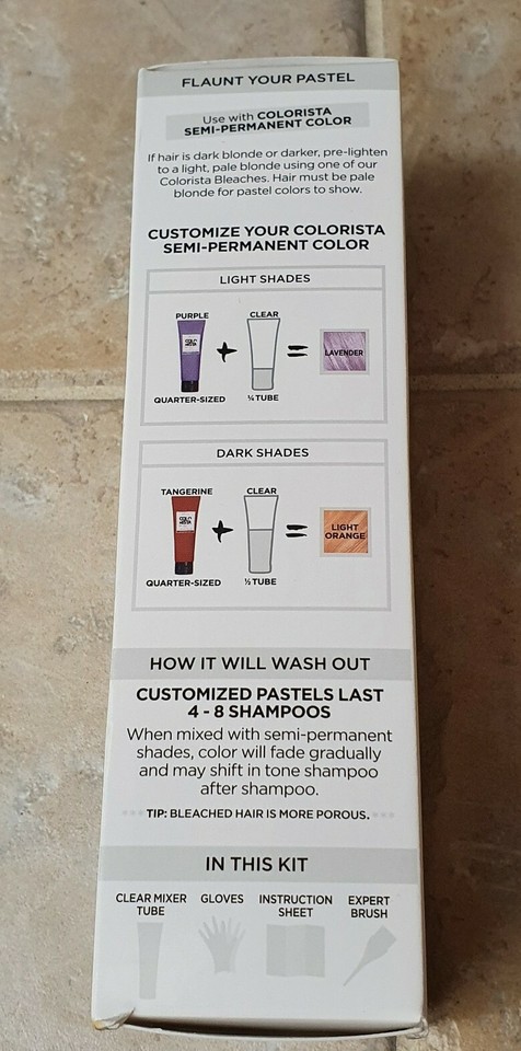 New L'Oreal Colorista Clear Mixer For Semi Permanent Hair COLOR COLO ...