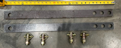 (2) Ramp Bars with Holes / Pins for Equipment Ramps, D2E OEM | eBay