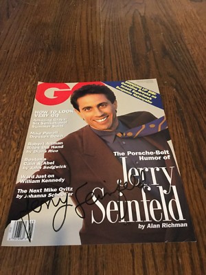 JERRY SEINFELD SIGNED GQ MAGAZINE Cover AUTOGRAPH | eBay