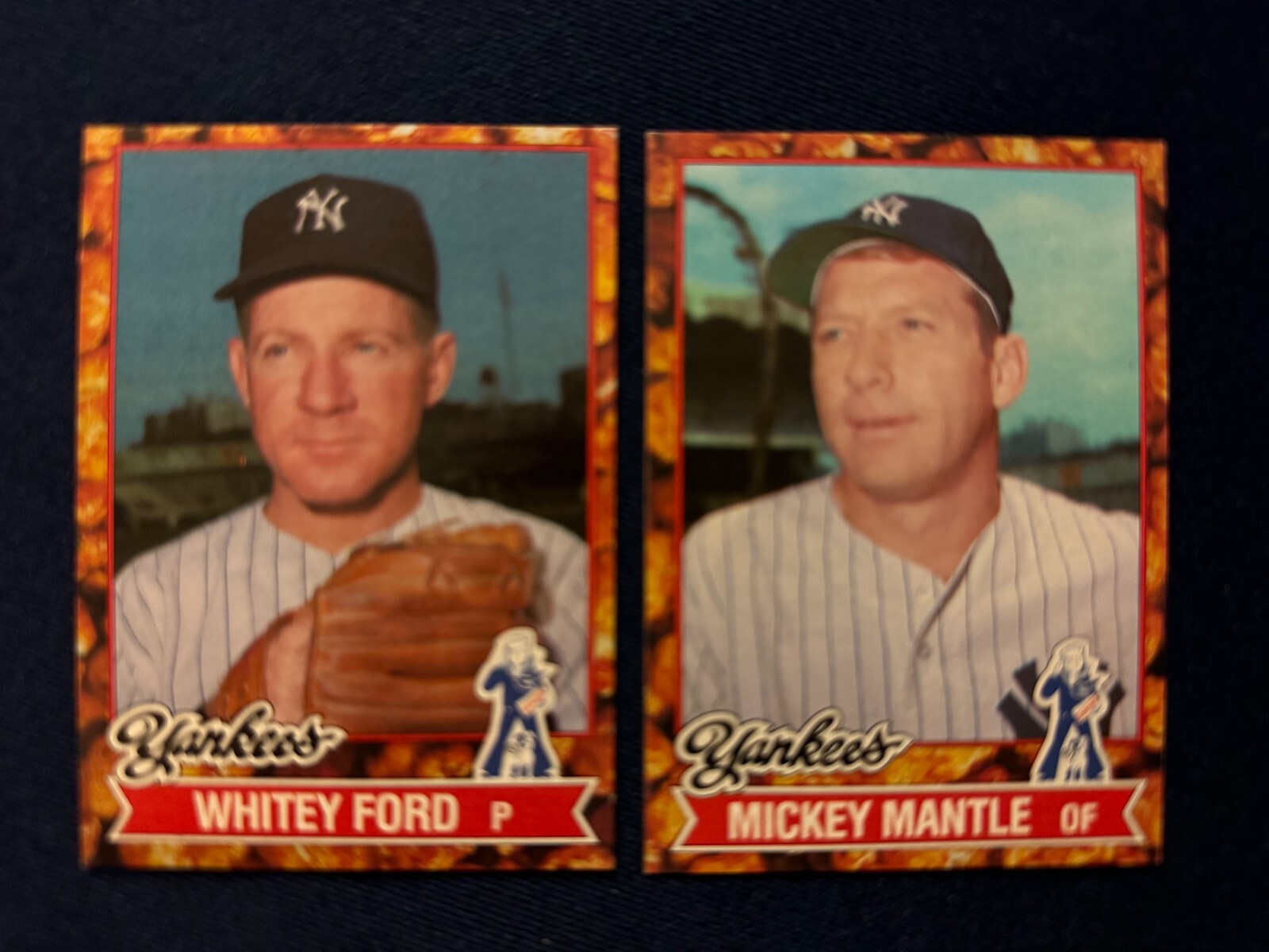 1982 Topps Cracker Jack Whitey Ford Mickey Mantle 2-Card Lot | eBay