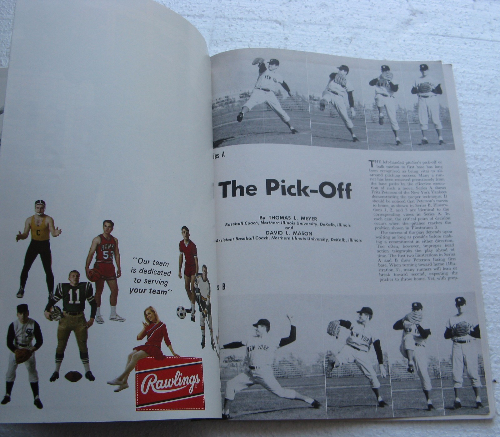 1969 "Athletic Journal", 105 pages, Cover Wally Moses of Champion ...