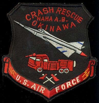 USAF Crash Fire Rescue Naha Air Base Okinawa Japan F-111 Patch Q-10 | eBay