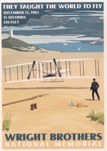Wright Brothers National Memorial Kitty Hawk North Carolina Poster Art ...