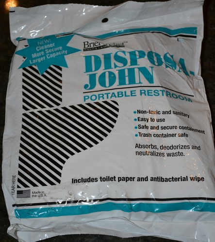 Brief Relief Disposa John Disposable / Portable / Camping Toilet Potty ...