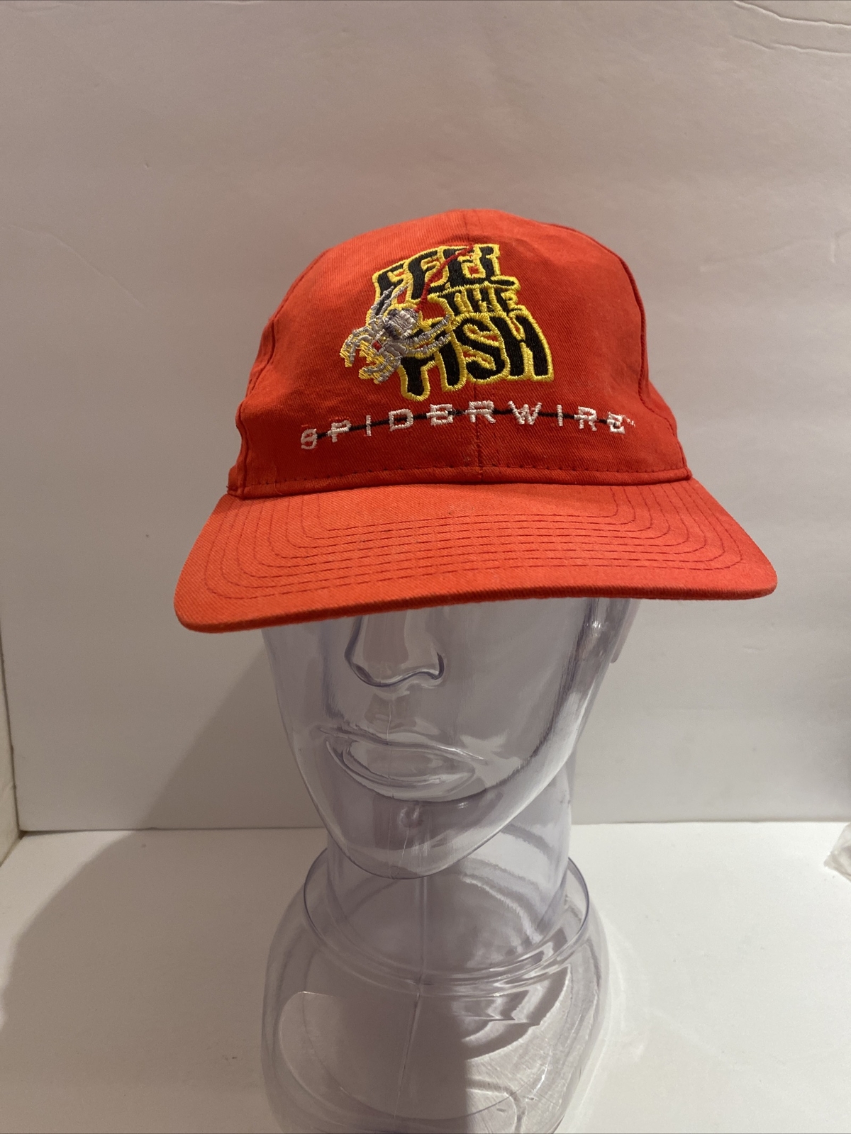 Spiderwire “Feel The Fish” Hat Red Adjustable Size Fishing Cap | eBay